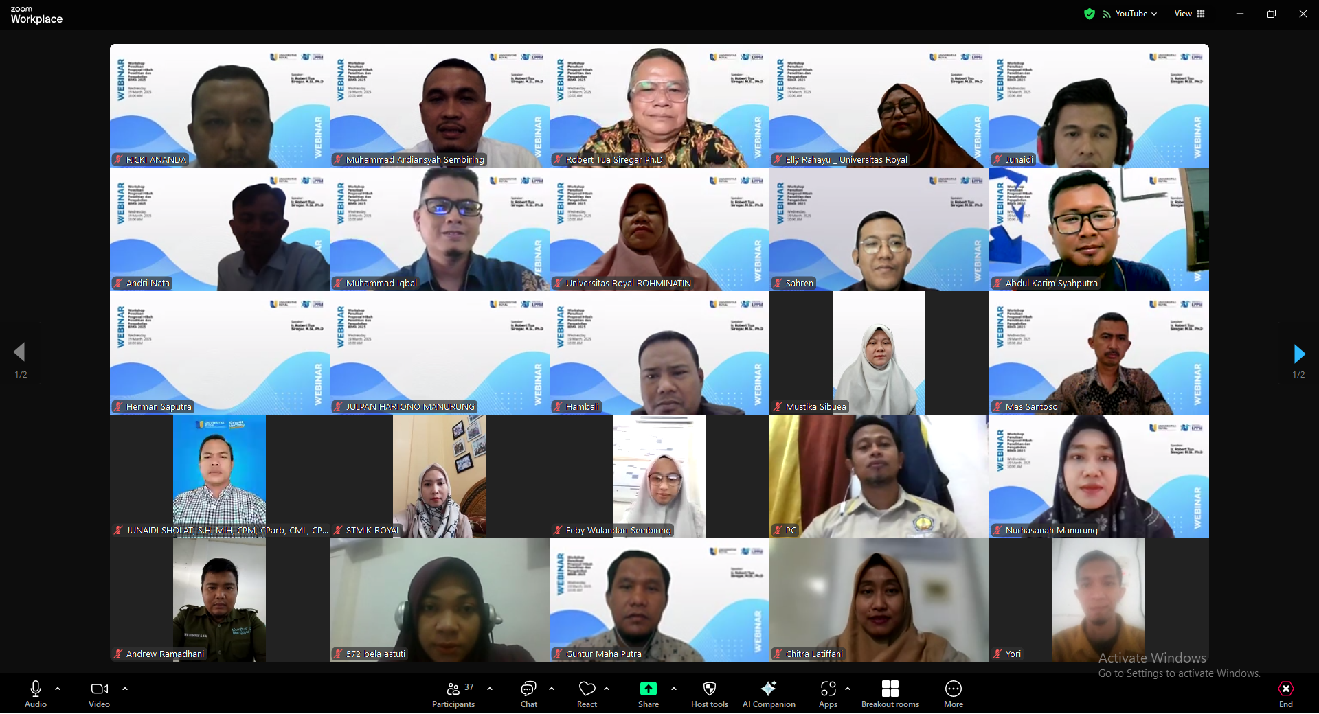 Universitas Royal Gelar Workshop Penulisan Proposal Hibah Penelitian dan Pengabdian BIMA 2025 ...